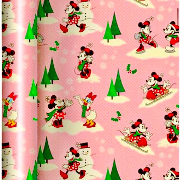 Disney | Holiday | Disney Minnie And Daffy Christmas Wrapping Paper ...